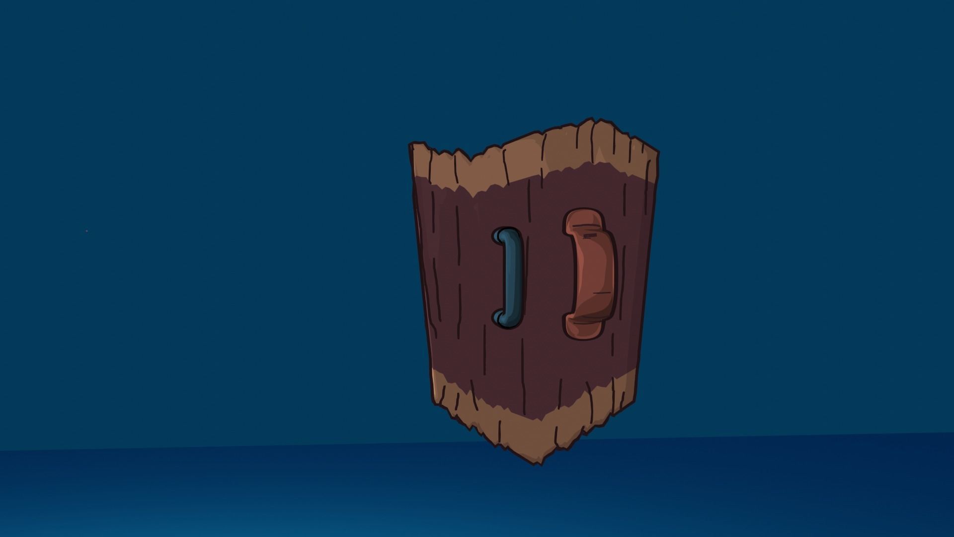 3D model Shield Cartoon 3D model - Cell shading style VR / AR / low ...