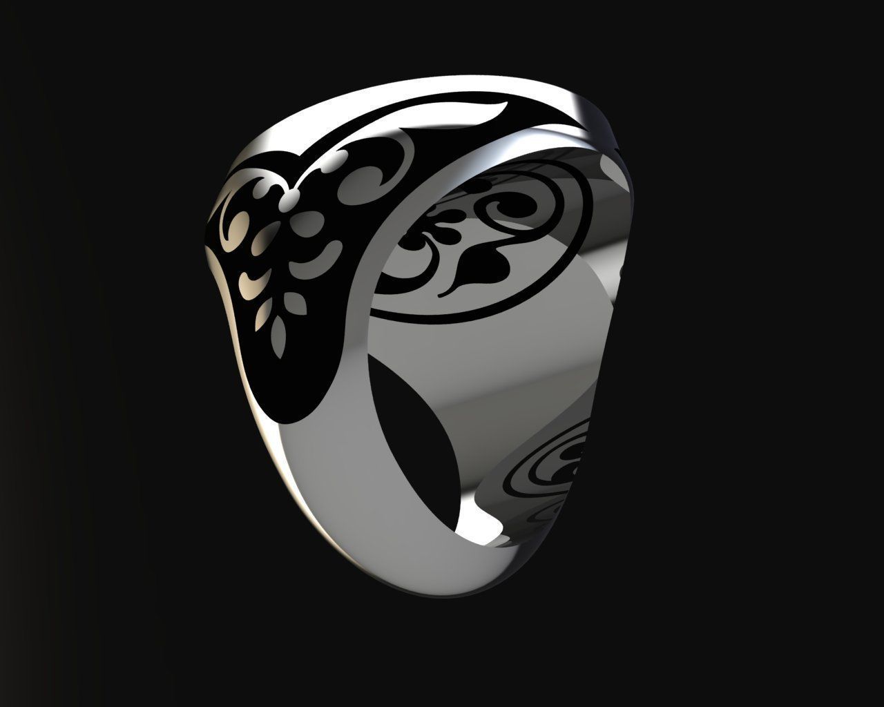 Al Capones ring 3D model 3D printable | CGTrader