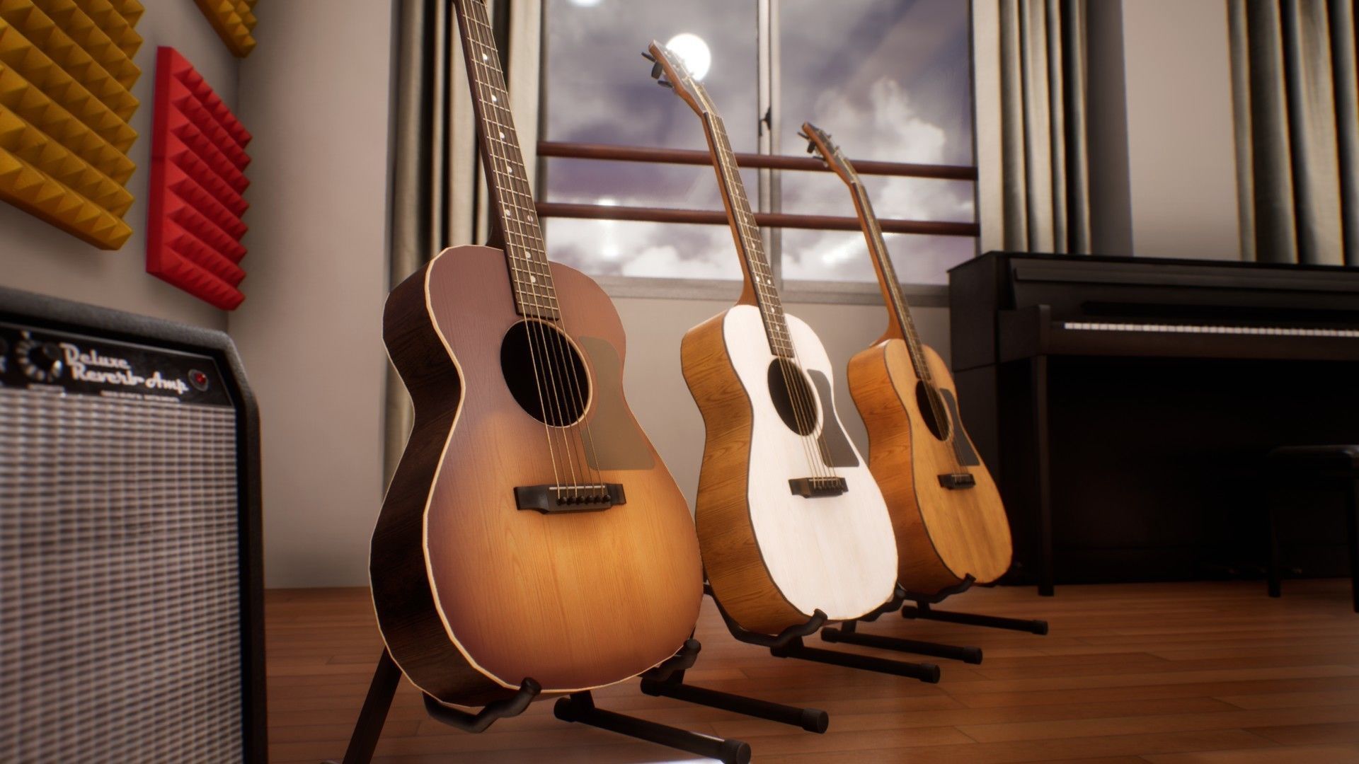 3D model Japanese School Music Class - PBR Instruments VR / AR / low ...