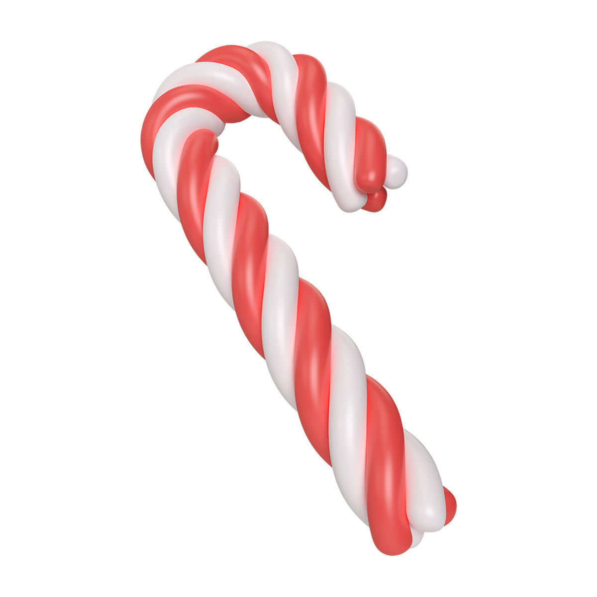 3D model Cartoon Candy Cane VR / AR / low-poly | CGTrader