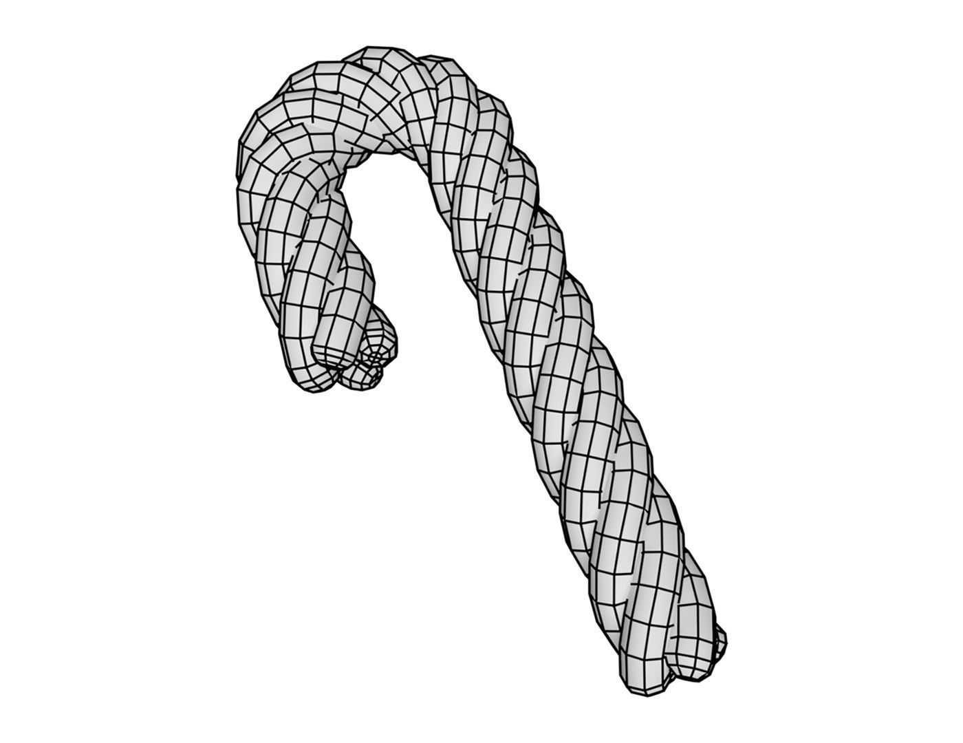 3D model Cartoon Candy Cane VR / AR / low-poly | CGTrader