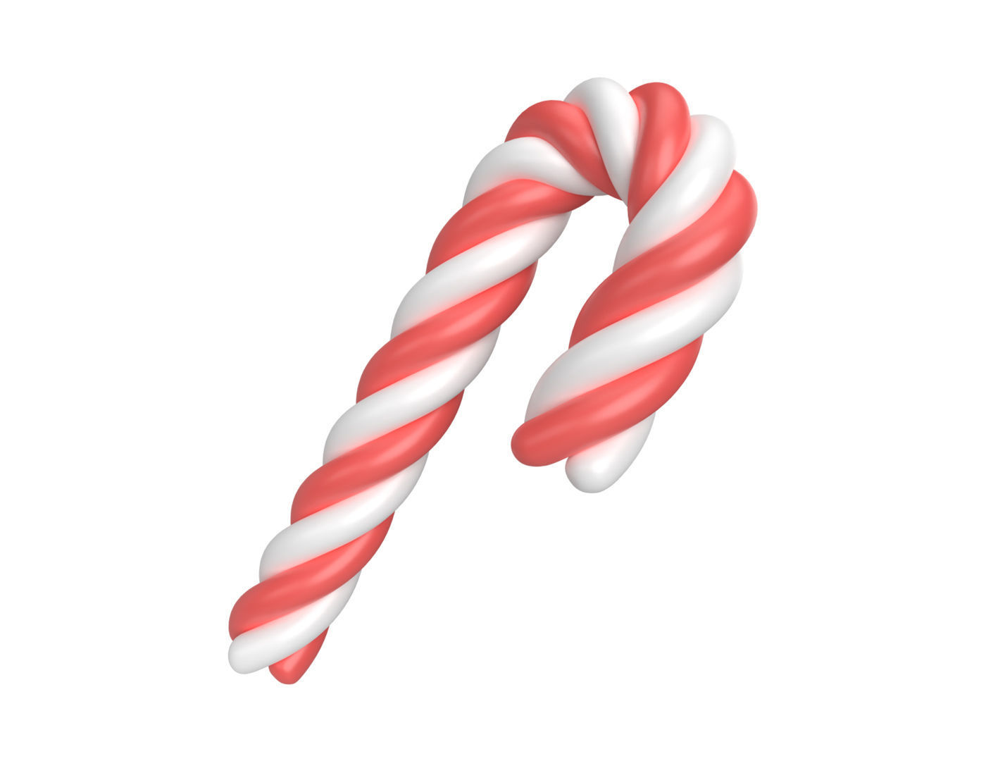 3D model Cartoon Candy Cane VR / AR / low-poly | CGTrader
