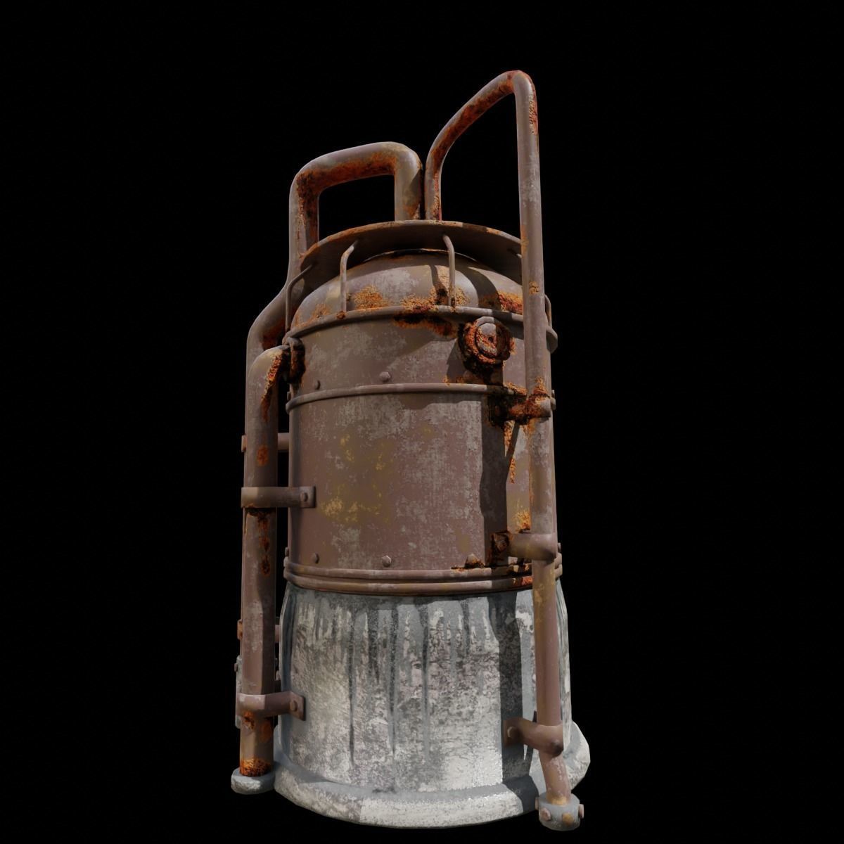 Rusted Metal Silo 3D model | CGTrader