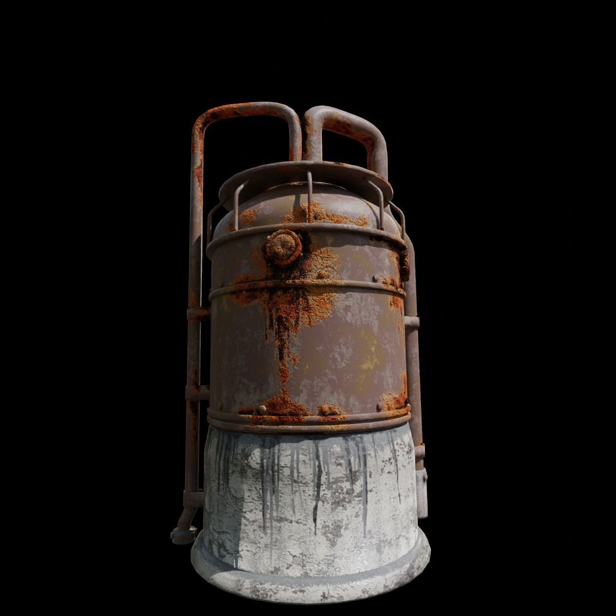 Rusted Metal Silo 3D model | CGTrader