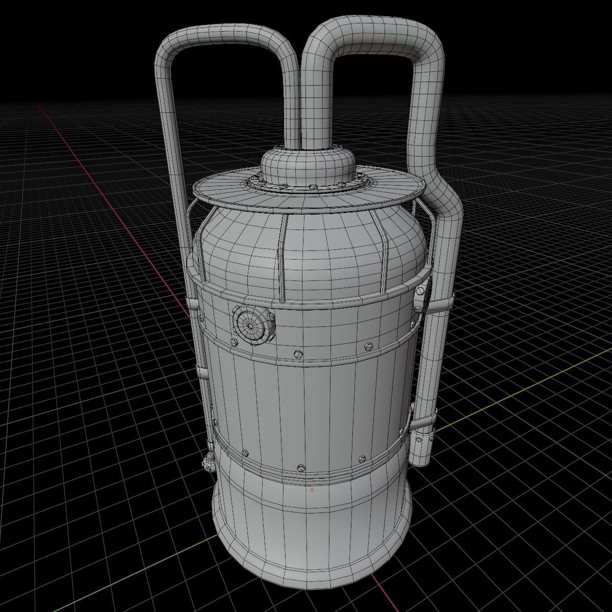 Rusted Metal Silo 3D model | CGTrader