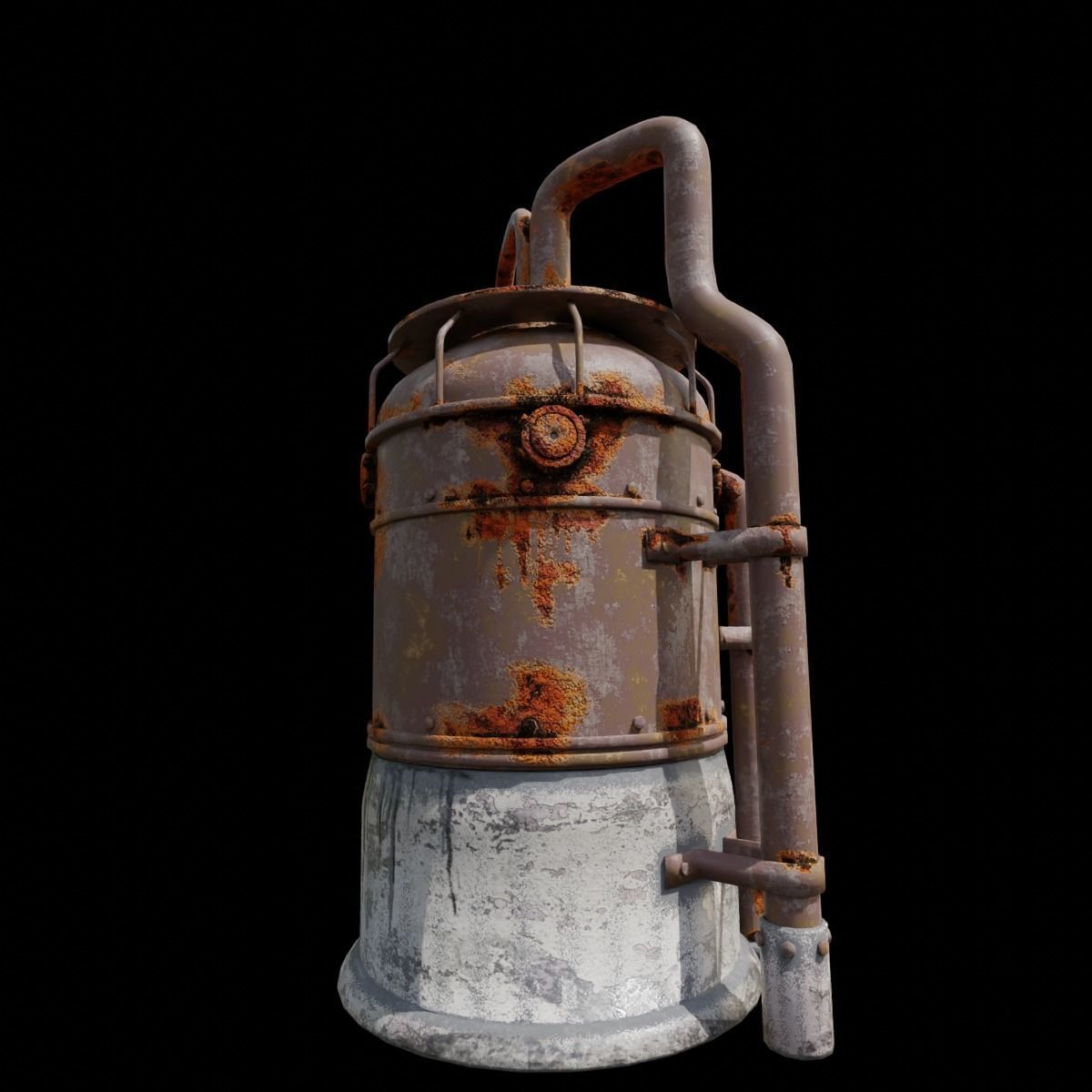 Rusted Metal Silo 3D model | CGTrader