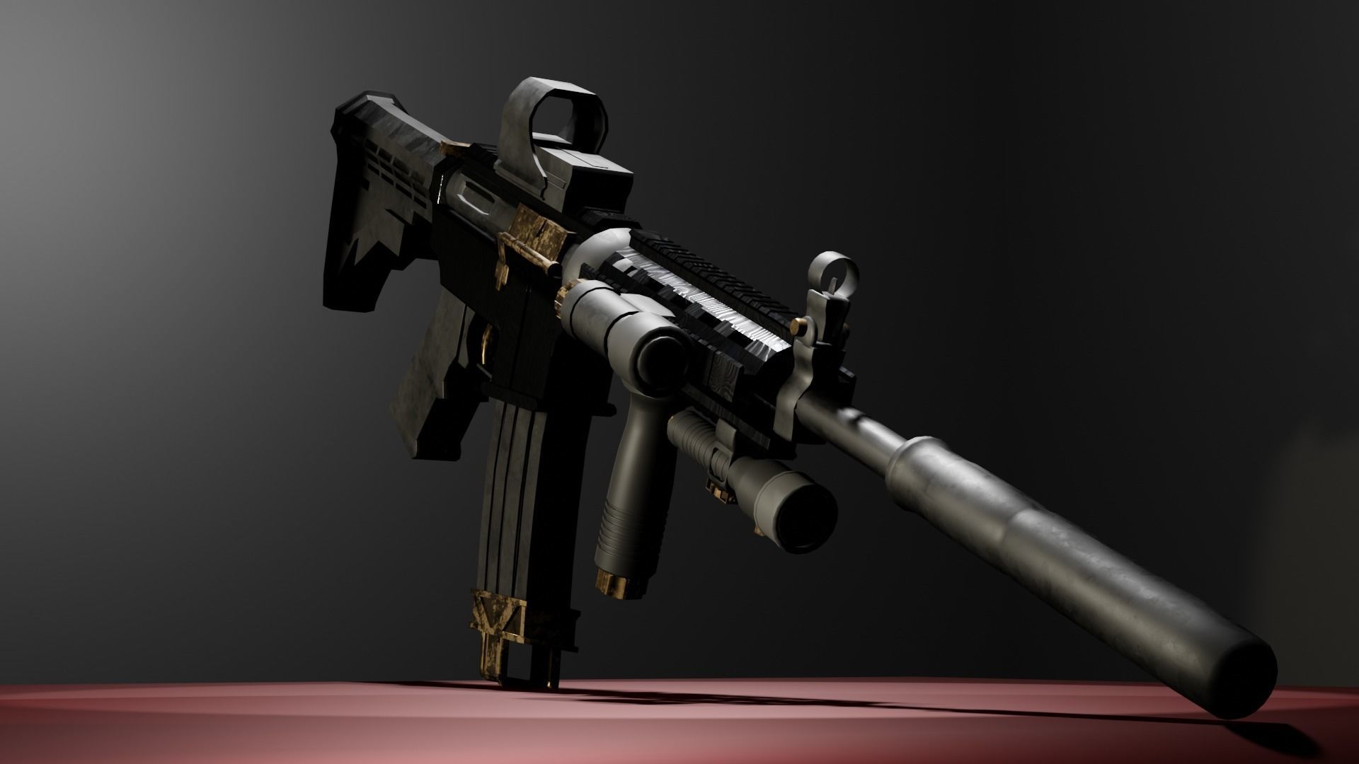 M4A1 Rifle 3D model animated rigged | CGTrader