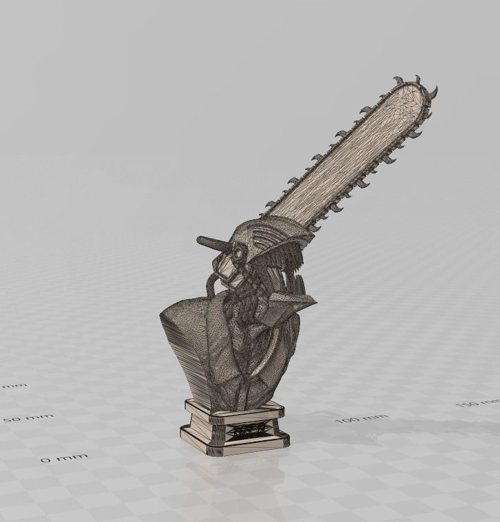 FREE STL FILE chainsaw man bust model free 3D model 3D printable | CGTrader