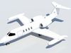 3D model Lear 25-35 Jet static lowpoly VR / AR / low-poly | CGTrader