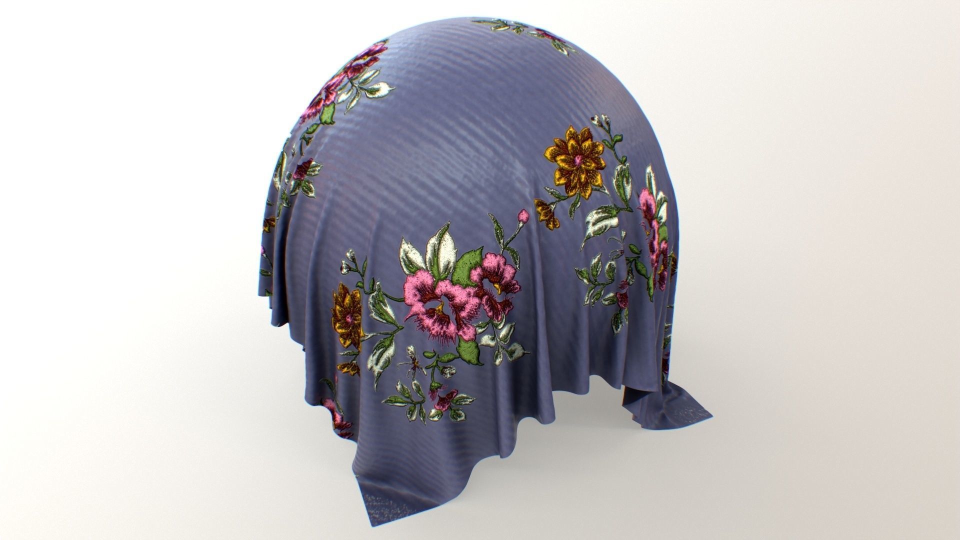 Embroidery Flower Texture for Multiple 3D Applications Texture | CGTrader