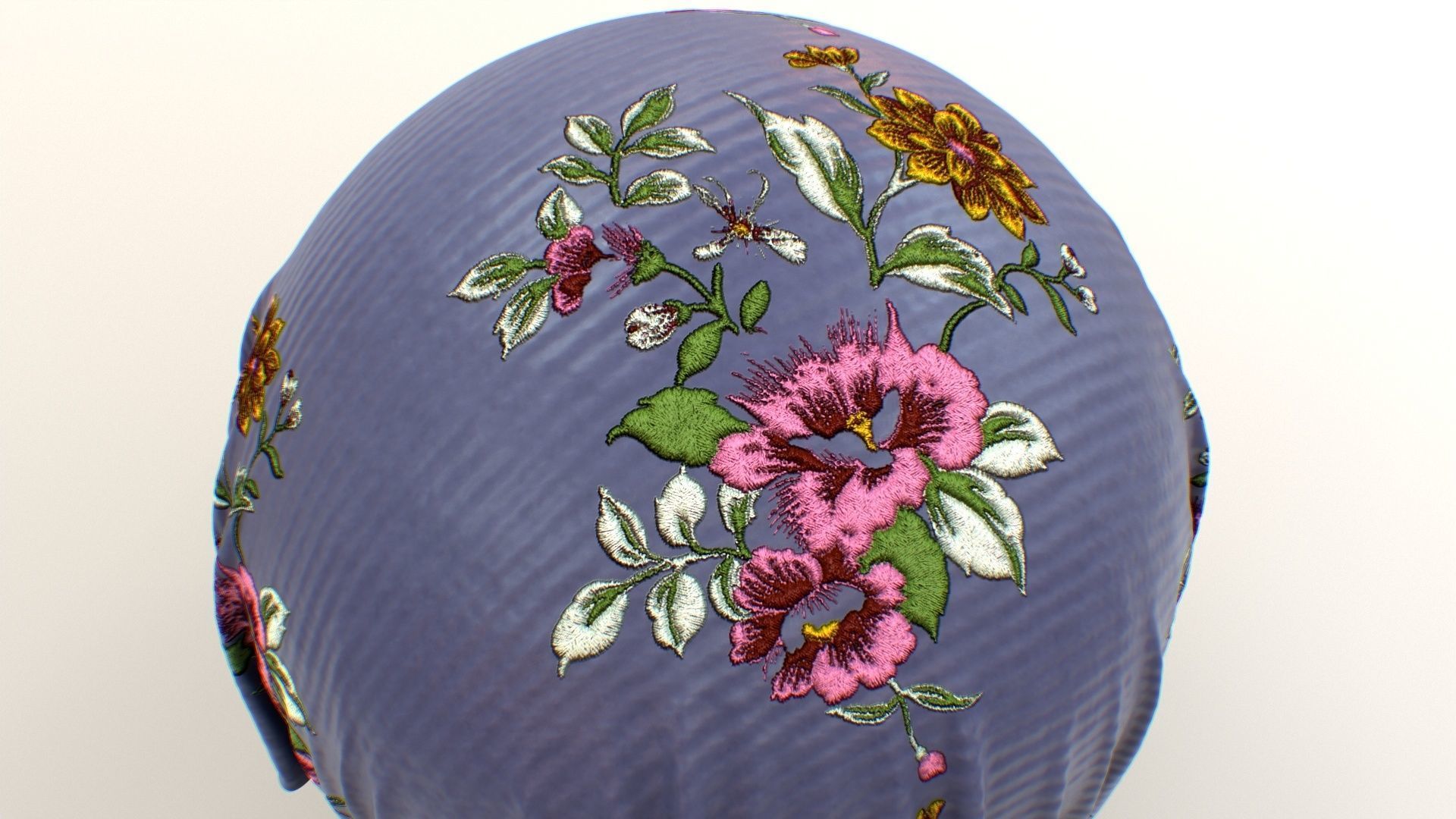 Embroidery Flower Texture for Multiple 3D Applications Texture | CGTrader