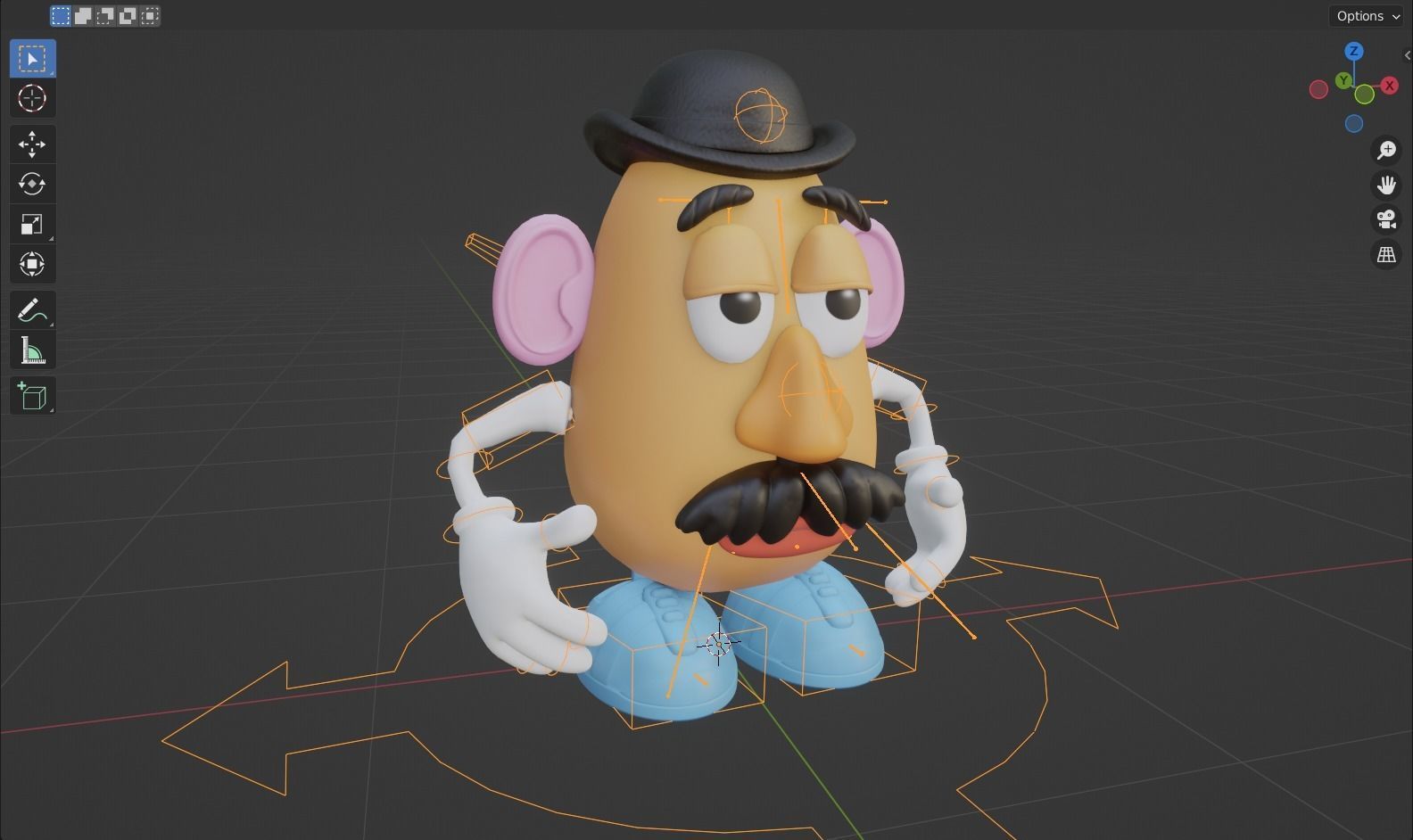 Toy story - Mr Potato Head rigged 3D model rigged | CGTrader