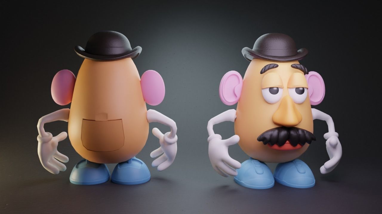 Toy story - Mr Potato Head rigged 3D model rigged | CGTrader