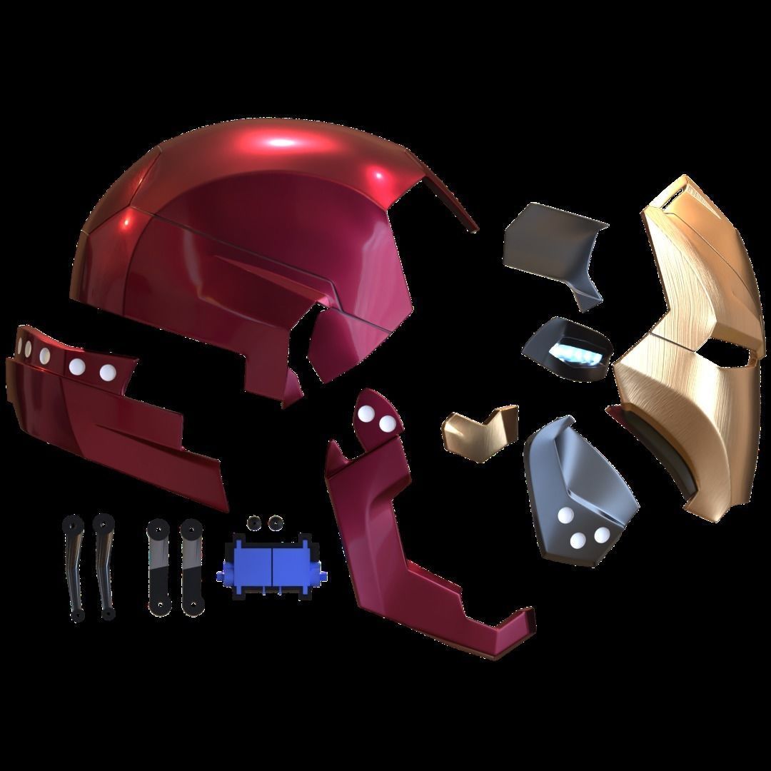 Iron Man MK 46 47 3d printable motorized helmet and inner detail 3D ...