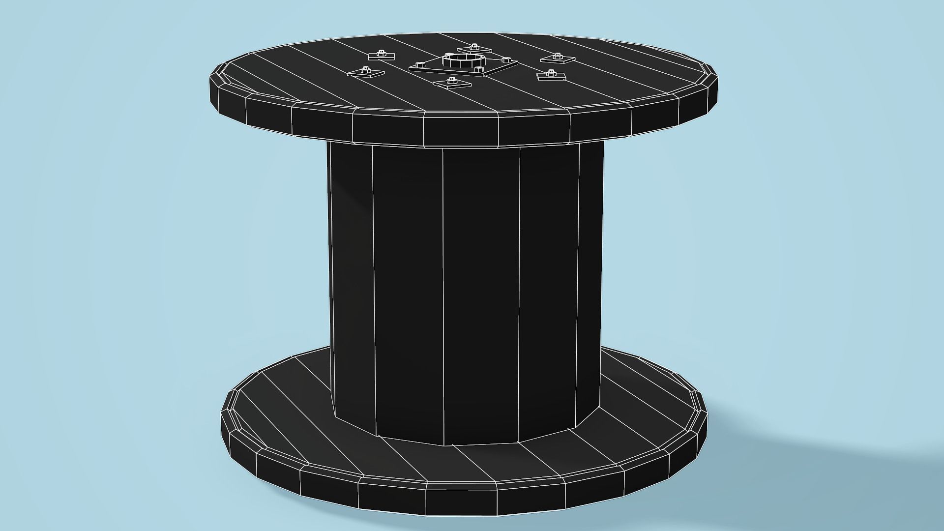 3D model Cable Coil - Low Poly Mobile Ready VR / AR / low-poly | CGTrader