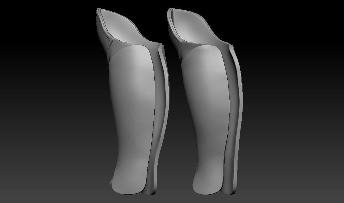 High-poly model Spartan armor legs 3D model | CGTrader
