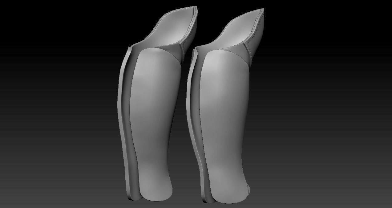 High-poly model Spartan armor legs 3D model | CGTrader