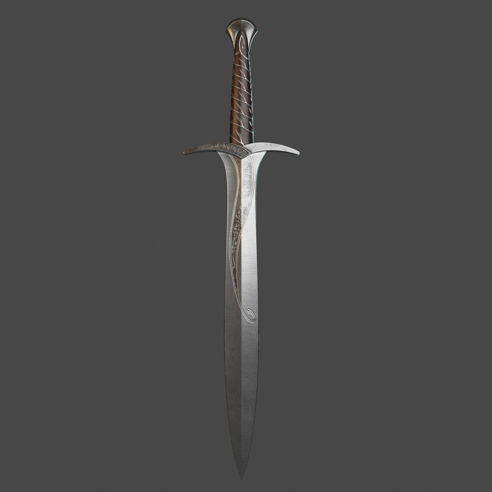 Sting Sword High Poly 3D model | CGTrader