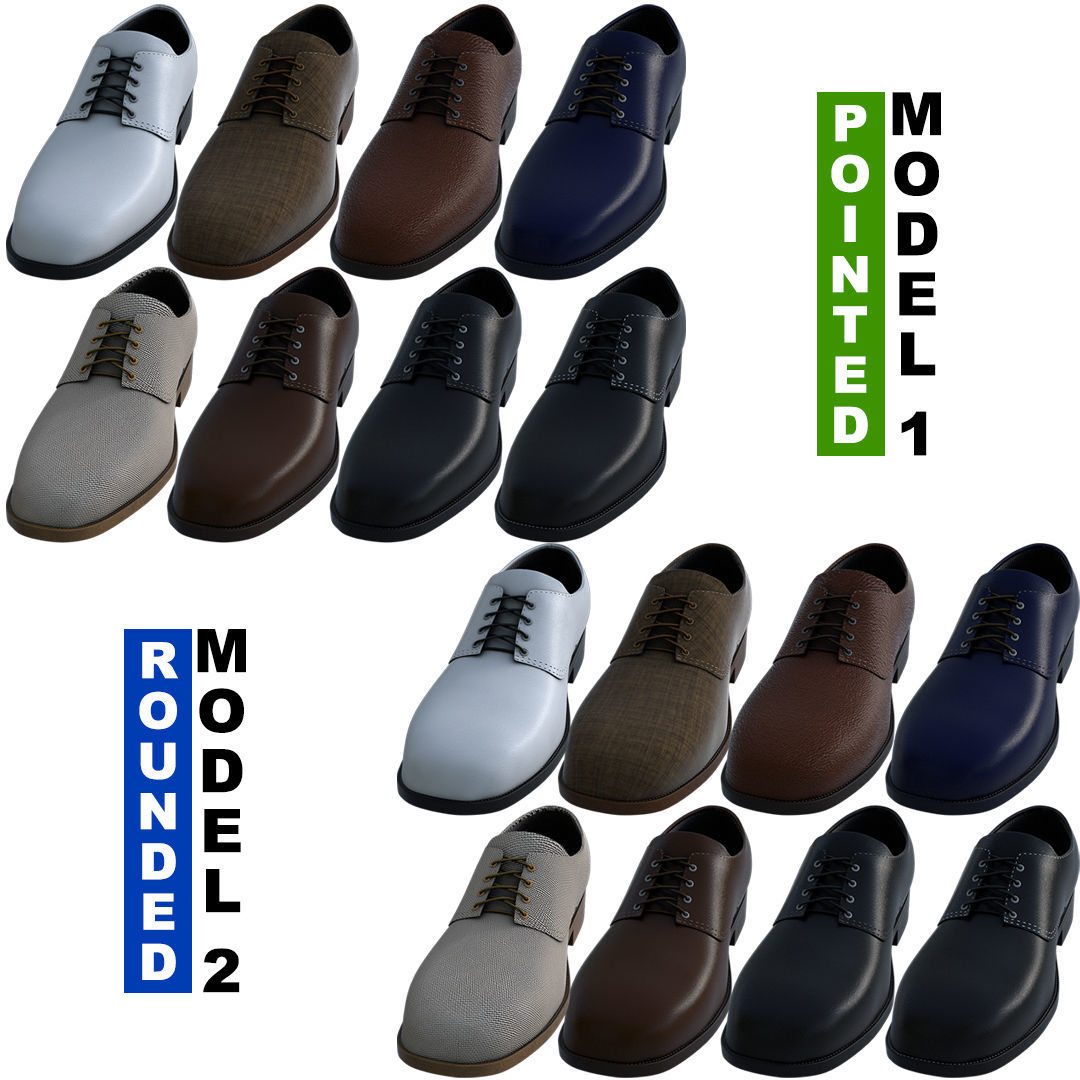 3D model Shoe Pack VR / AR / low-poly | CGTrader