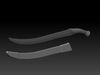 High-poly model Elf sword and scabbard 3D model | CGTrader