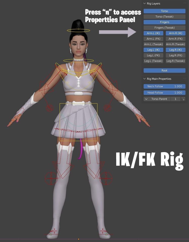 3D model Ariana Grande - Fortnite VR / AR / low-poly | CGTrader