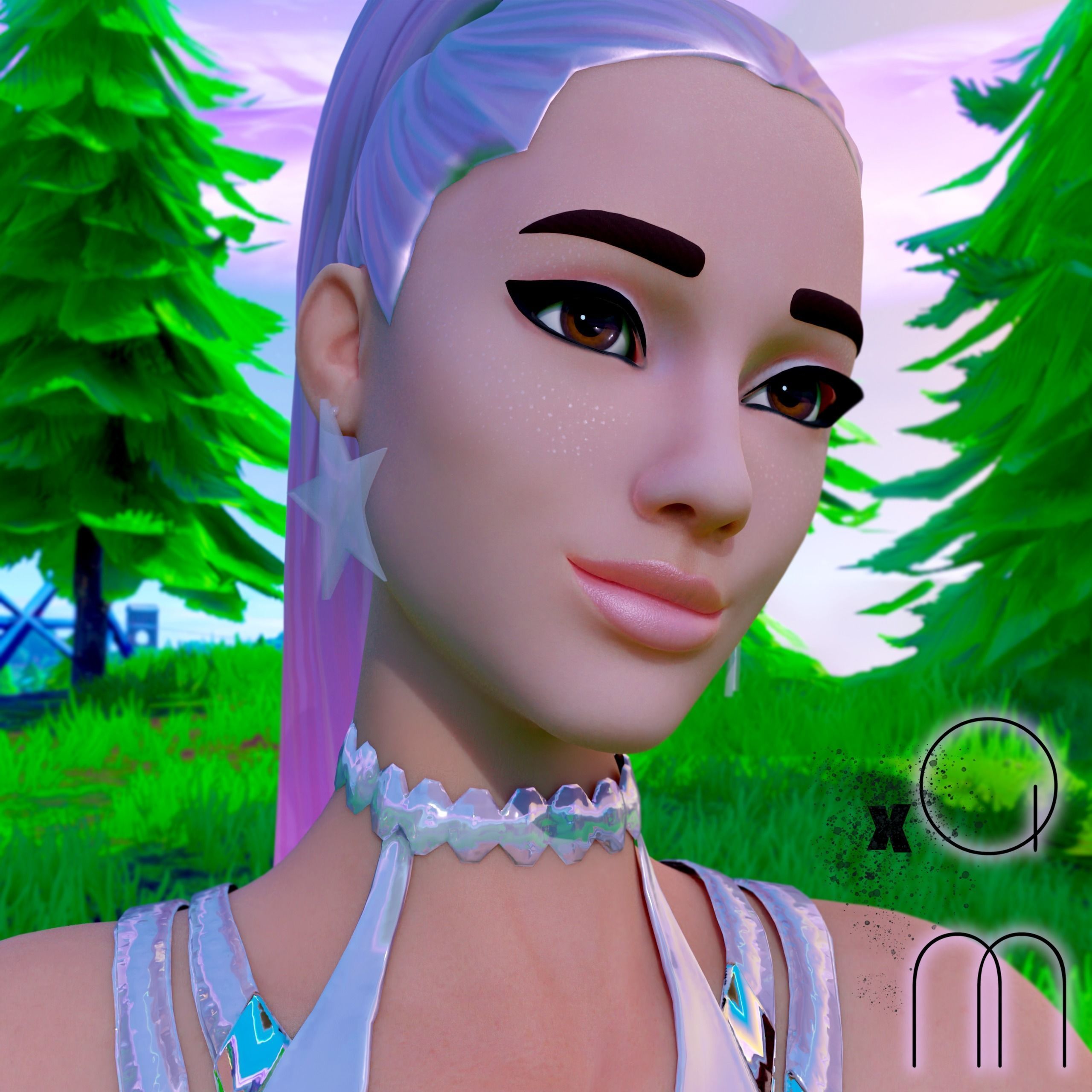 3d Model Ariana Grande Fortnite Vr Ar Low Poly Cgtrader