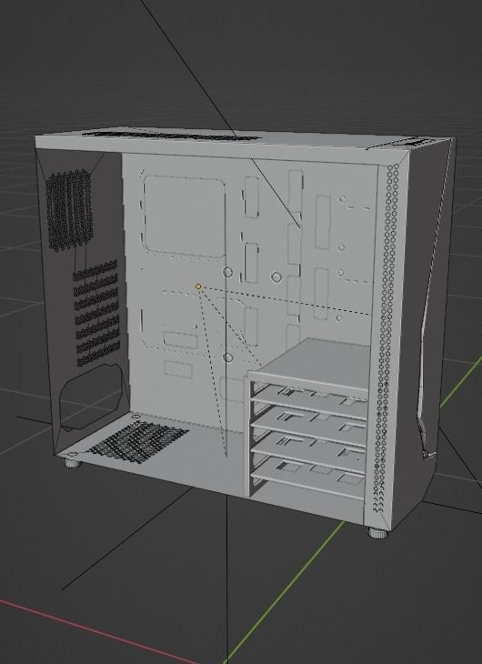 3D model Free Corsair PC case VR / AR / low-poly | CGTrader