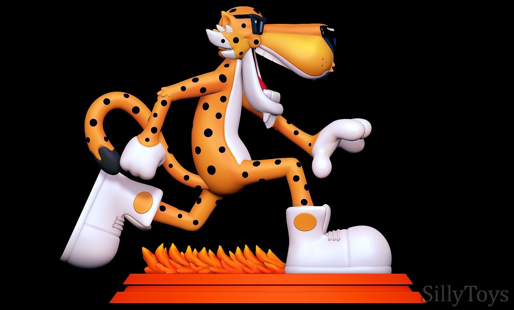 Chester Cheetah - Cheetos 3D model 3D printable | CGTrader