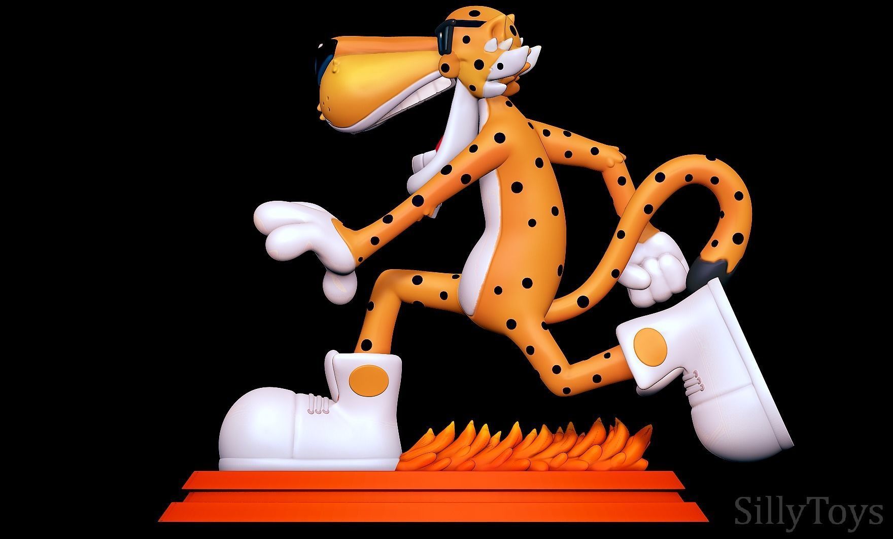 Chester Cheetah - Cheetos 3D model 3D printable | CGTrader