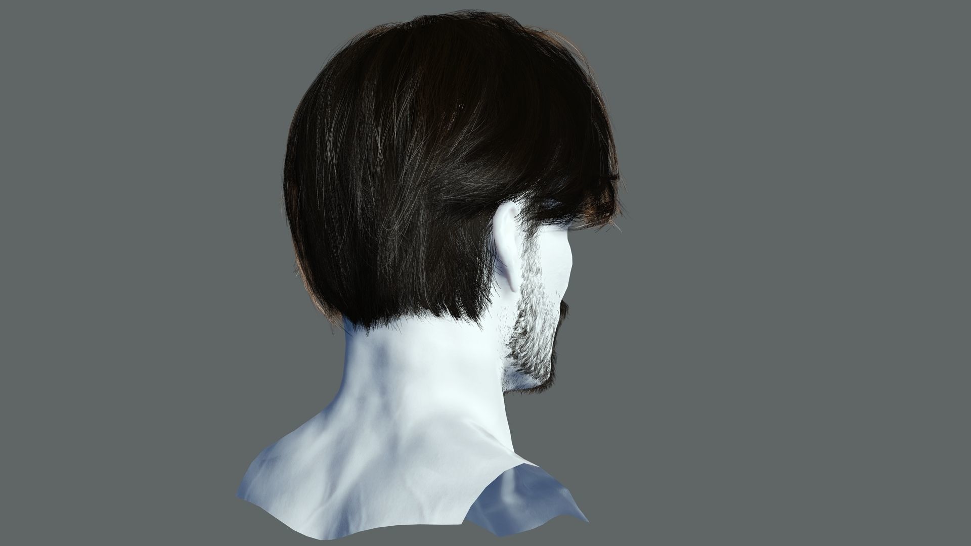 3D model Realtime hair man Polygone Hairstyle VR / AR / low-poly | CGTrader