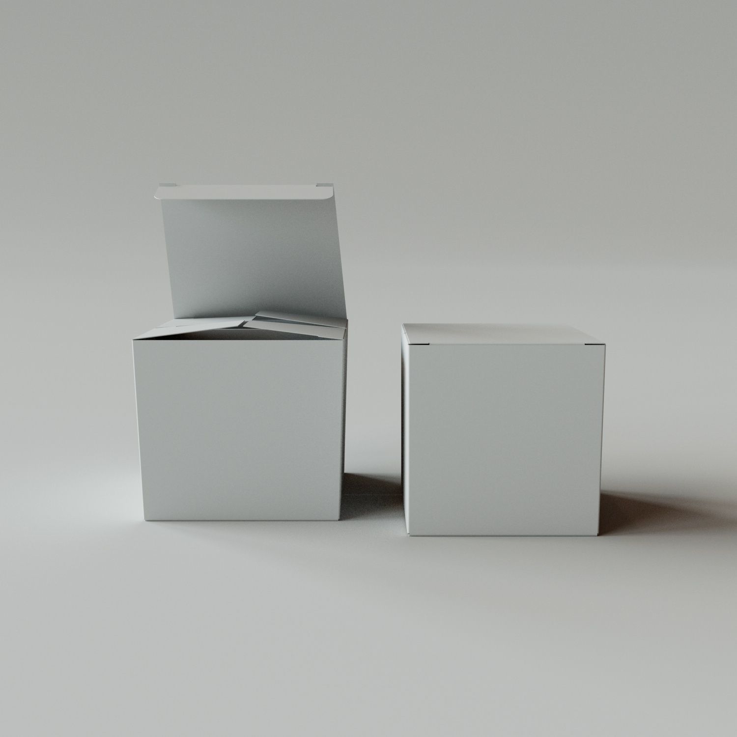 DOUBLE FOLDED BOX - Package 3D model 3D model | CGTrader