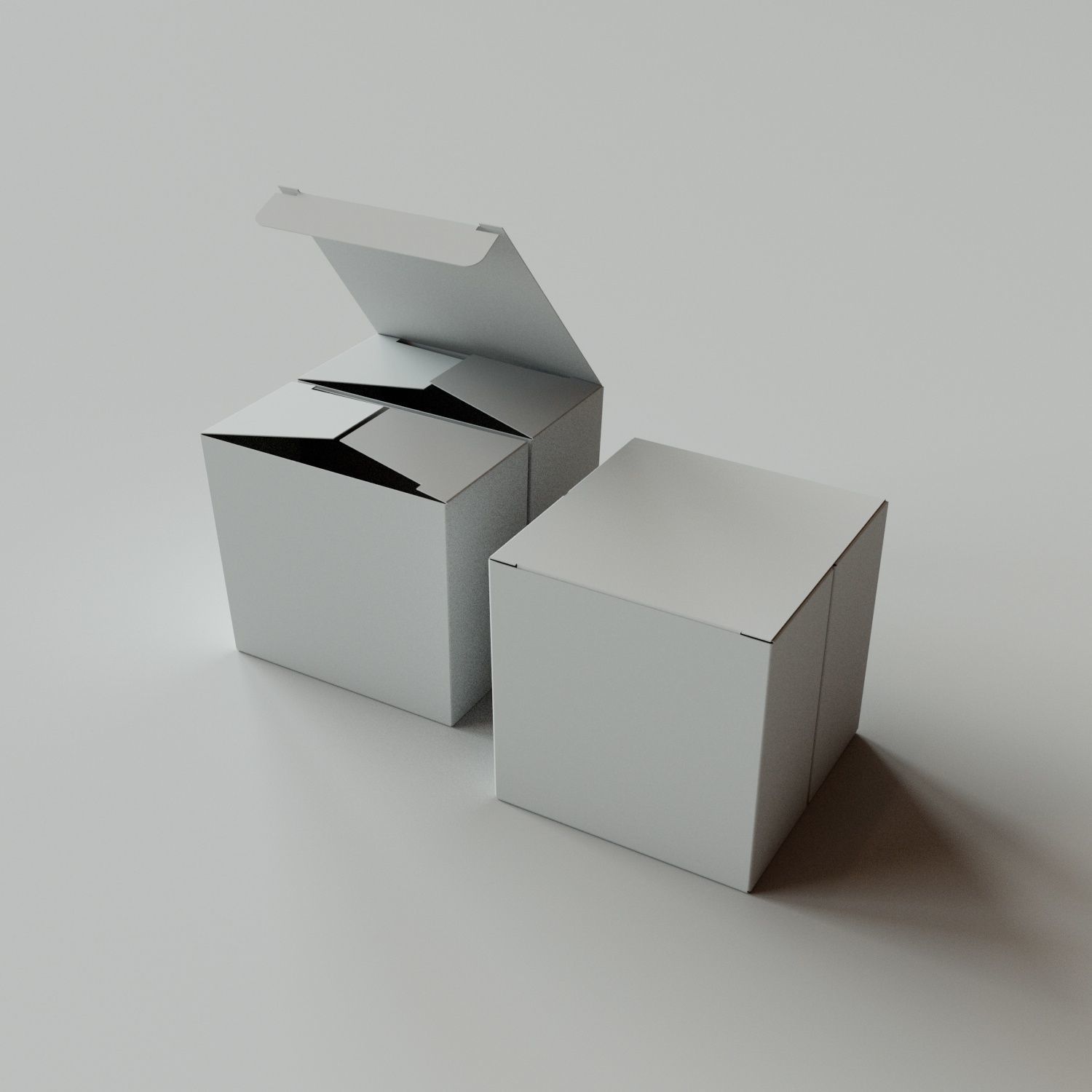 DOUBLE FOLDED BOX - Package 3D model 3D model | CGTrader