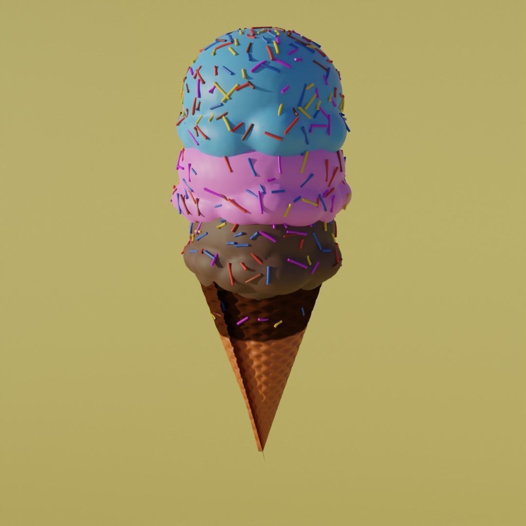Ice cream 3D model | CGTrader
