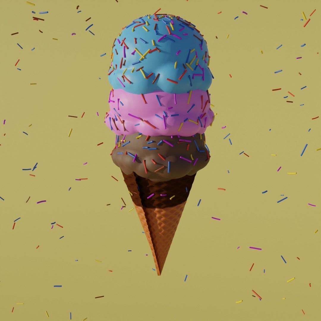 Ice cream 3D model | CGTrader