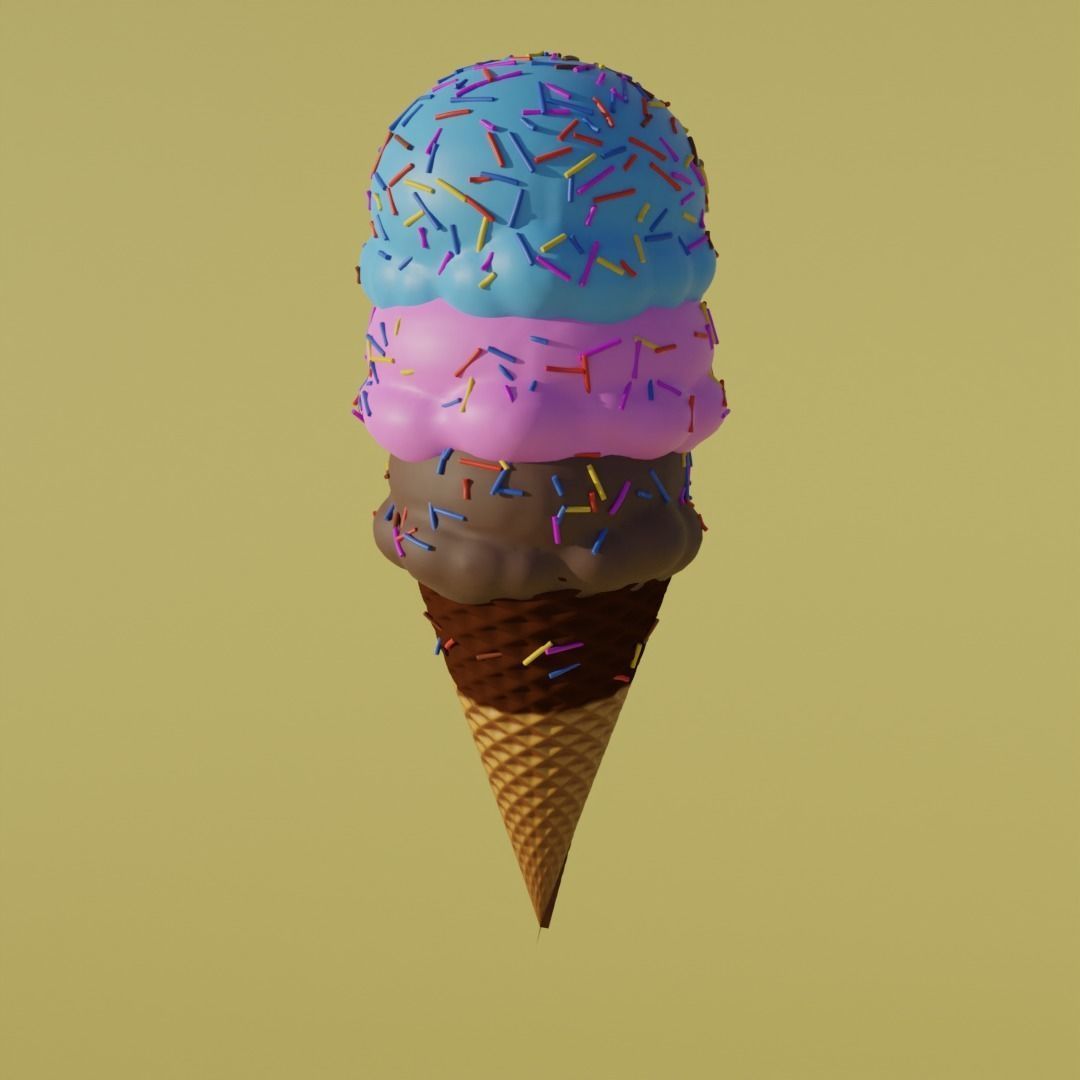 Ice cream 3D model | CGTrader