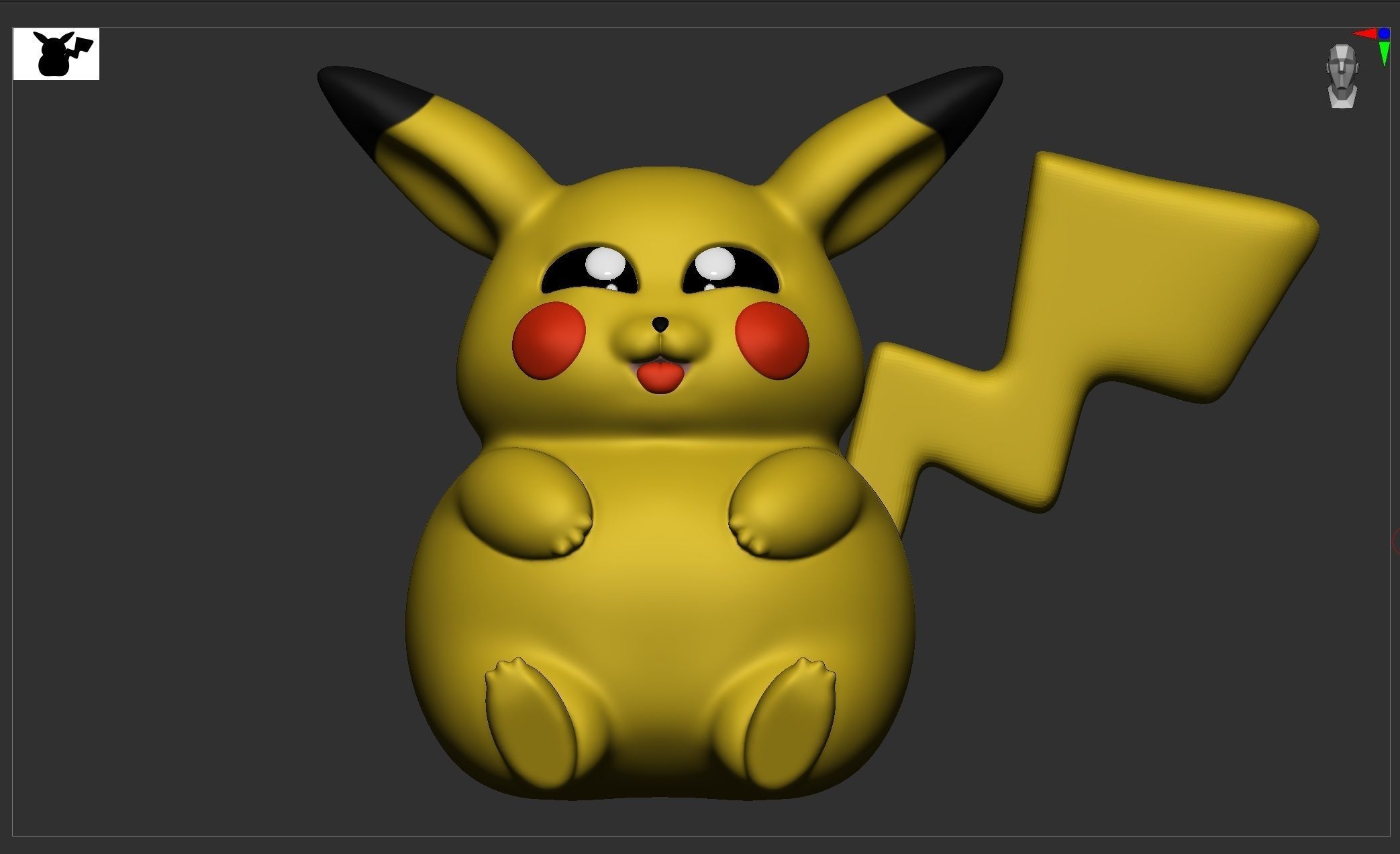 Fat Baby Pikachu 3d Model 3d Printable Cgtrader