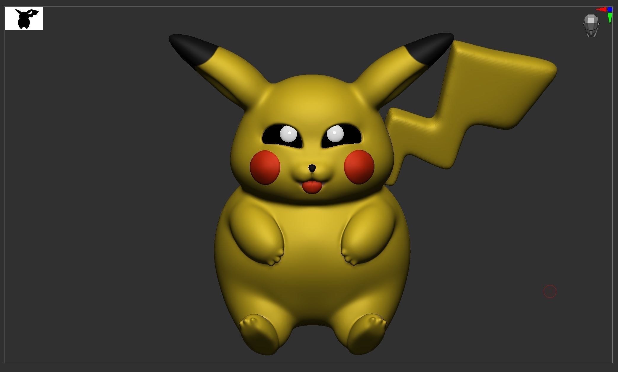 Fat baby Pikachu 3D model 3D printable | CGTrader