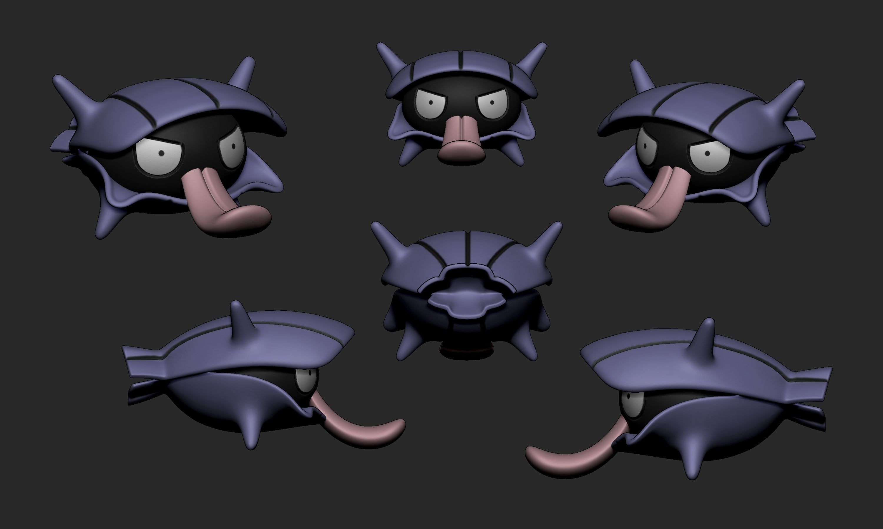 Pokemon - Shellder and Cloyster 3D model 3D printable | CGTrader