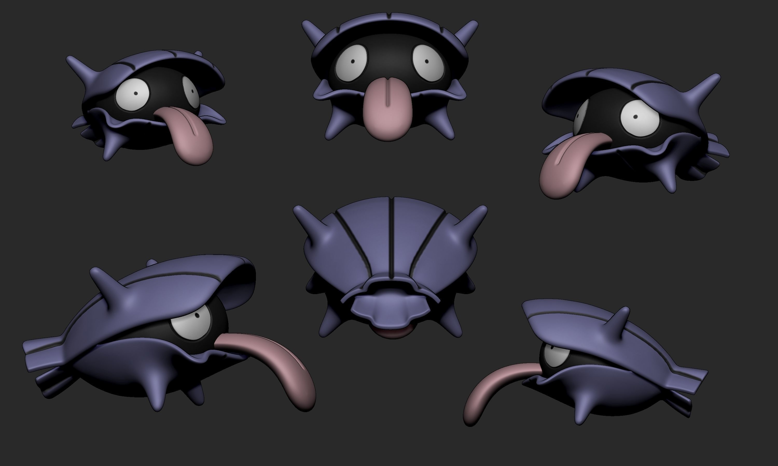 Pokemon - Shellder and Cloyster 3D model 3D printable | CGTrader