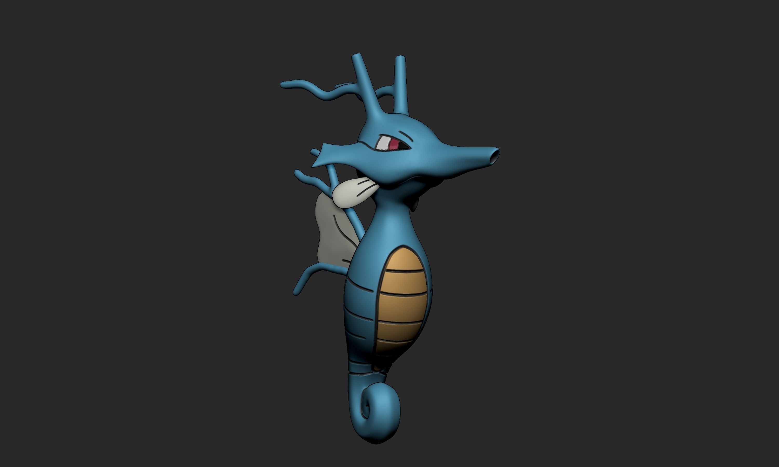 Pokemon - Kingdra with 2 poses 3D model 3D printable | CGTrader