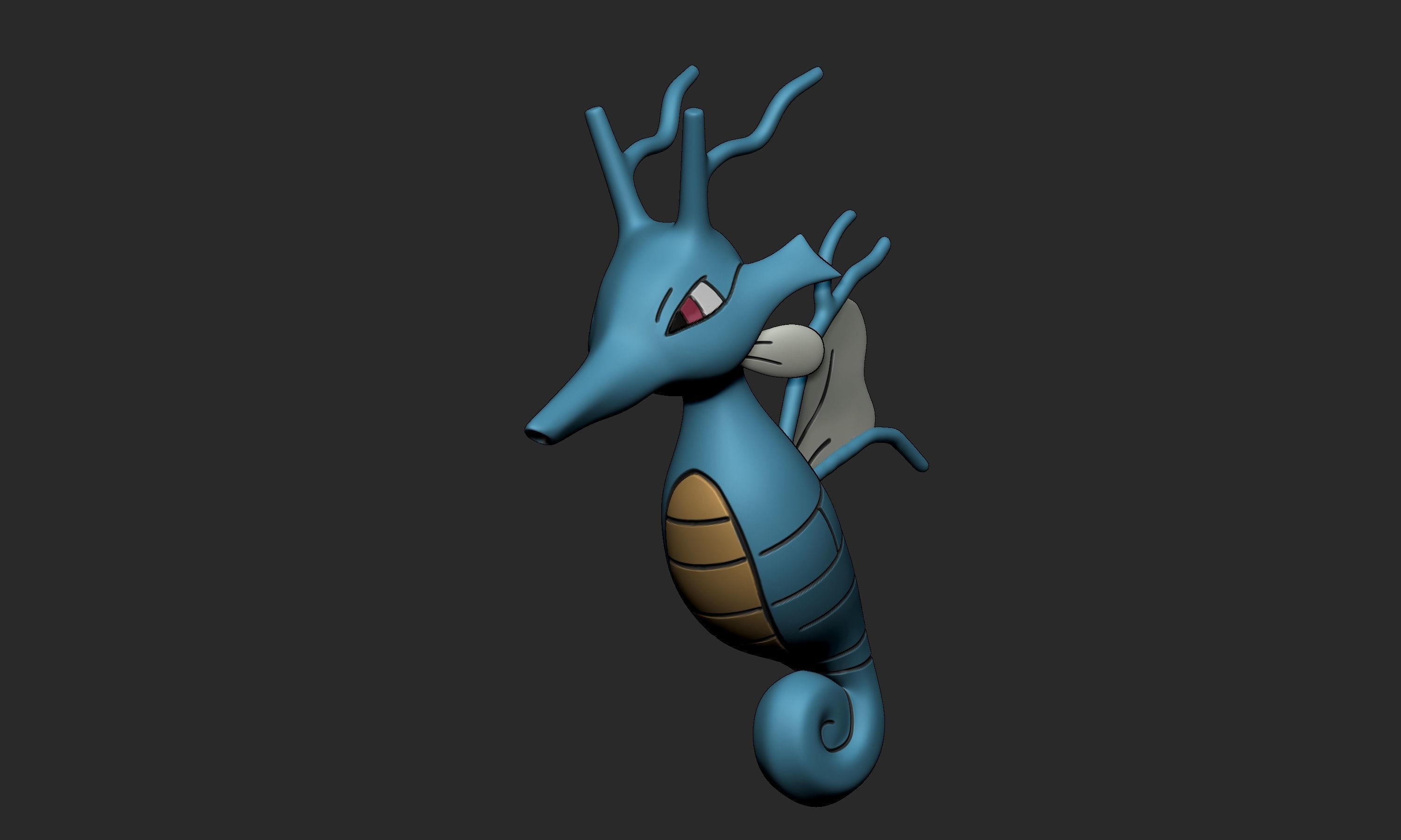 Pokemon - Kingdra with 2 poses 3D model 3D printable | CGTrader