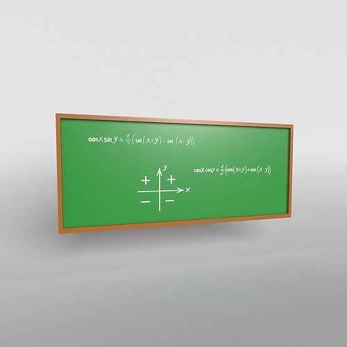 3D model ClassroomBoard v2 VR / AR / low-poly | CGTrader
