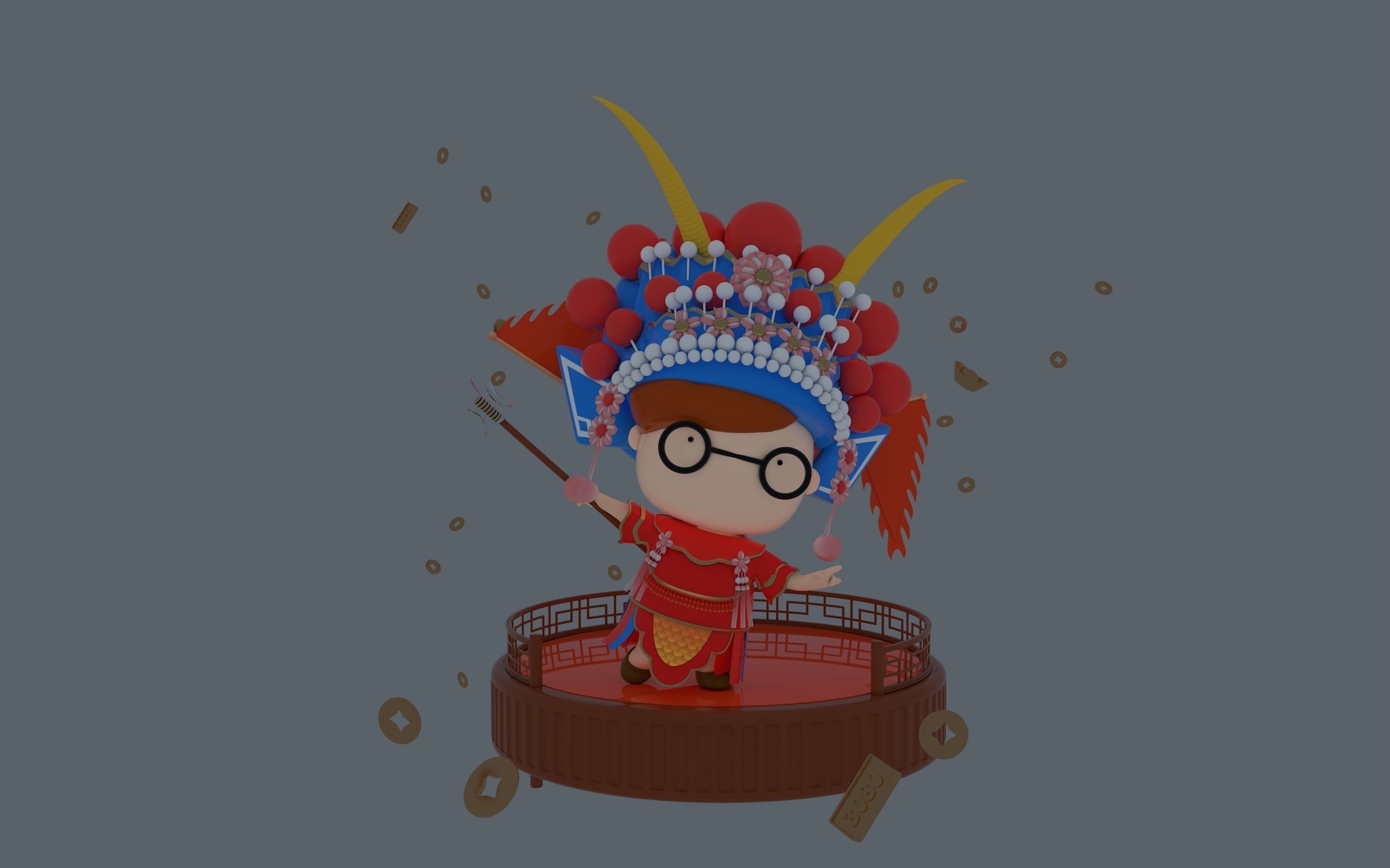 Peking Opera Wudan Opera 3D model | CGTrader