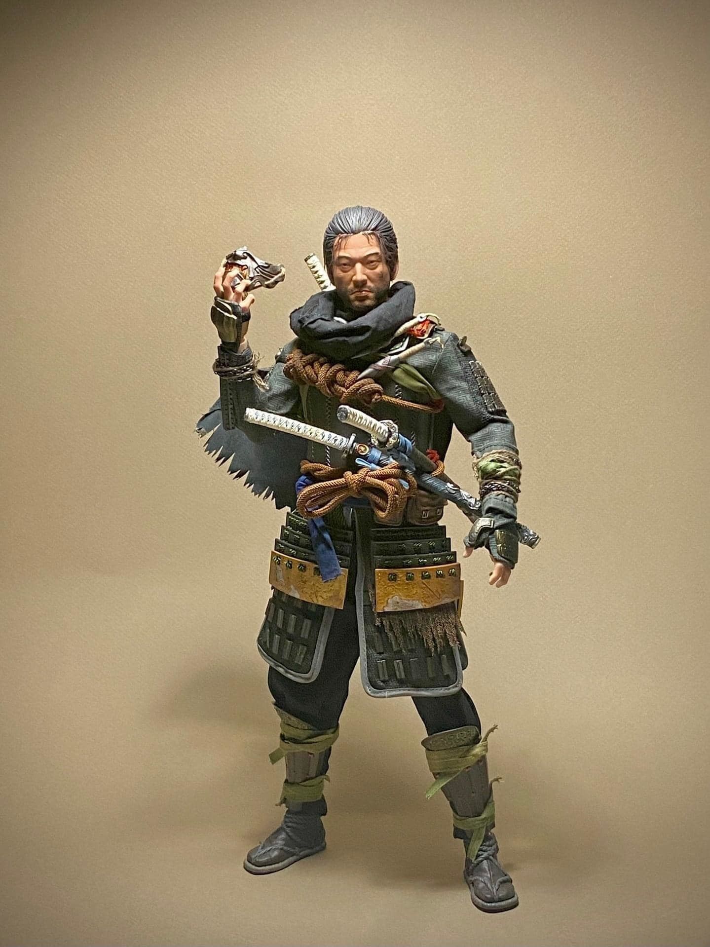 sixth scale samurai head Jin Sakai 3D model 3D printable | CGTrader