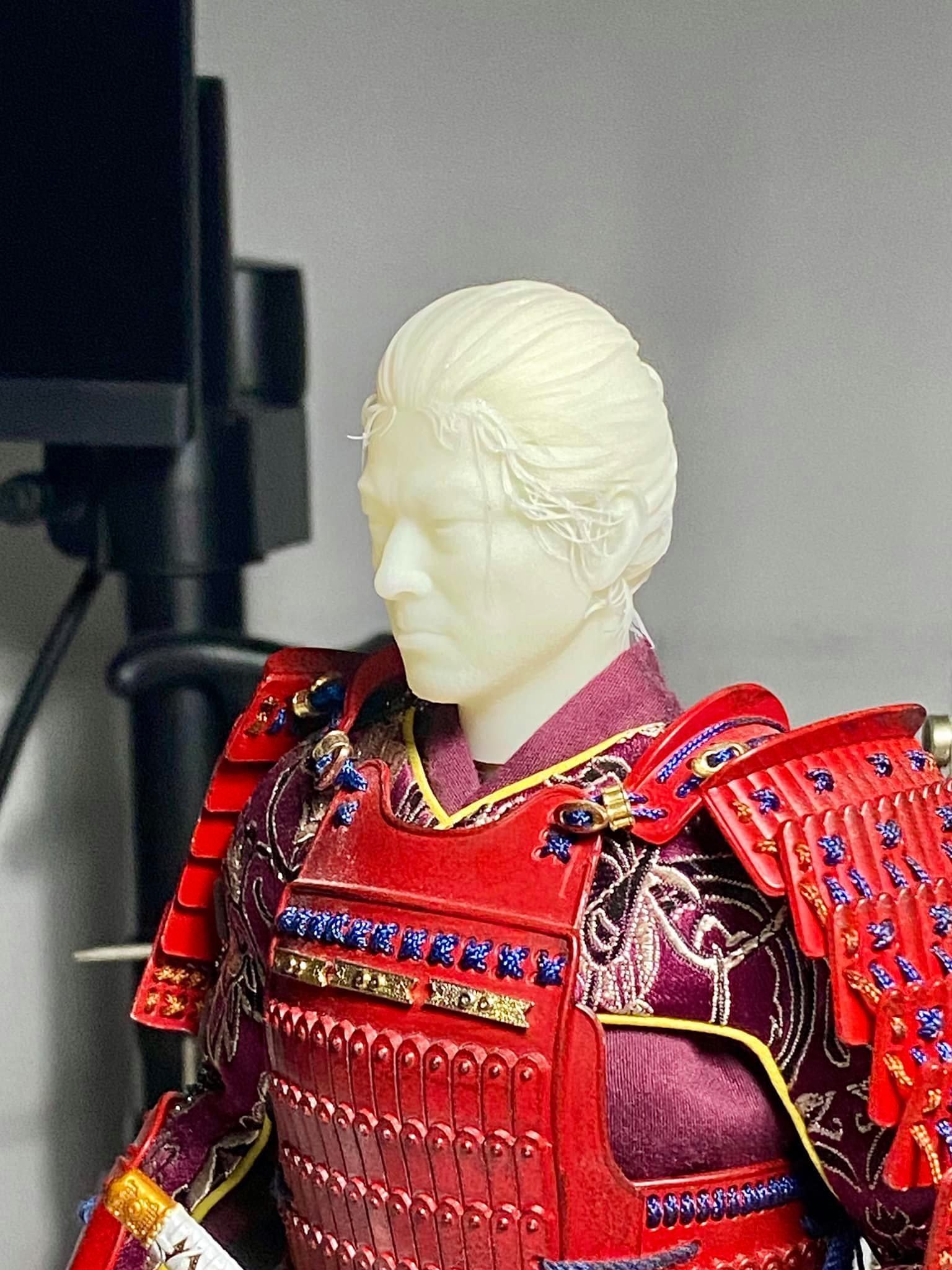 sixth scale samurai head Jin Sakai 3D model 3D printable | CGTrader