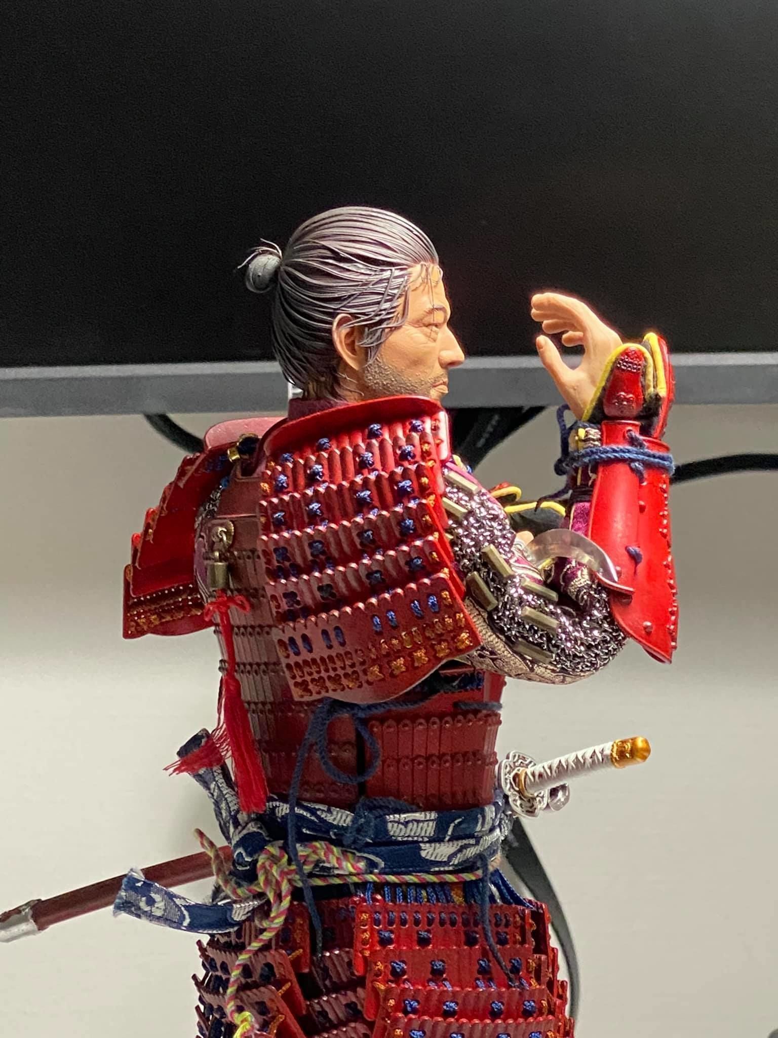 sixth scale samurai head Jin Sakai 3D model 3D printable | CGTrader