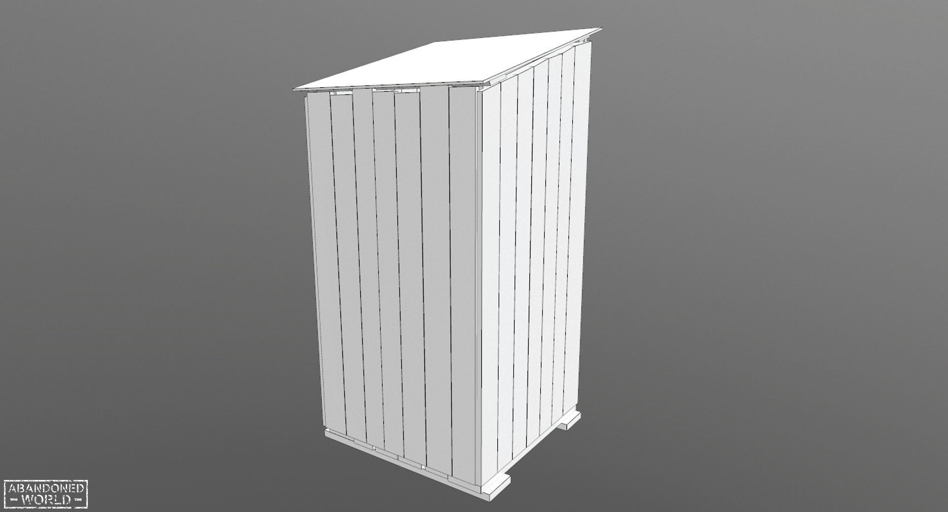 3D model Wooden Outhouse VR / AR / low-poly | CGTrader