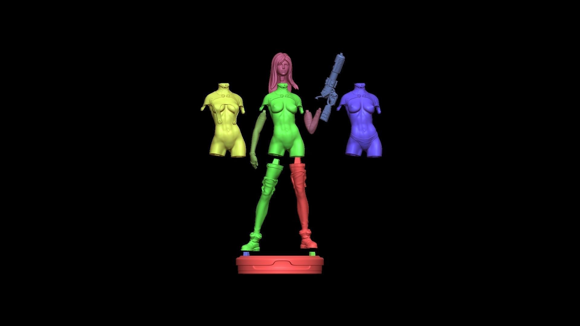 Reika Shimohira Gantz 3D model 3D printable | CGTrader
