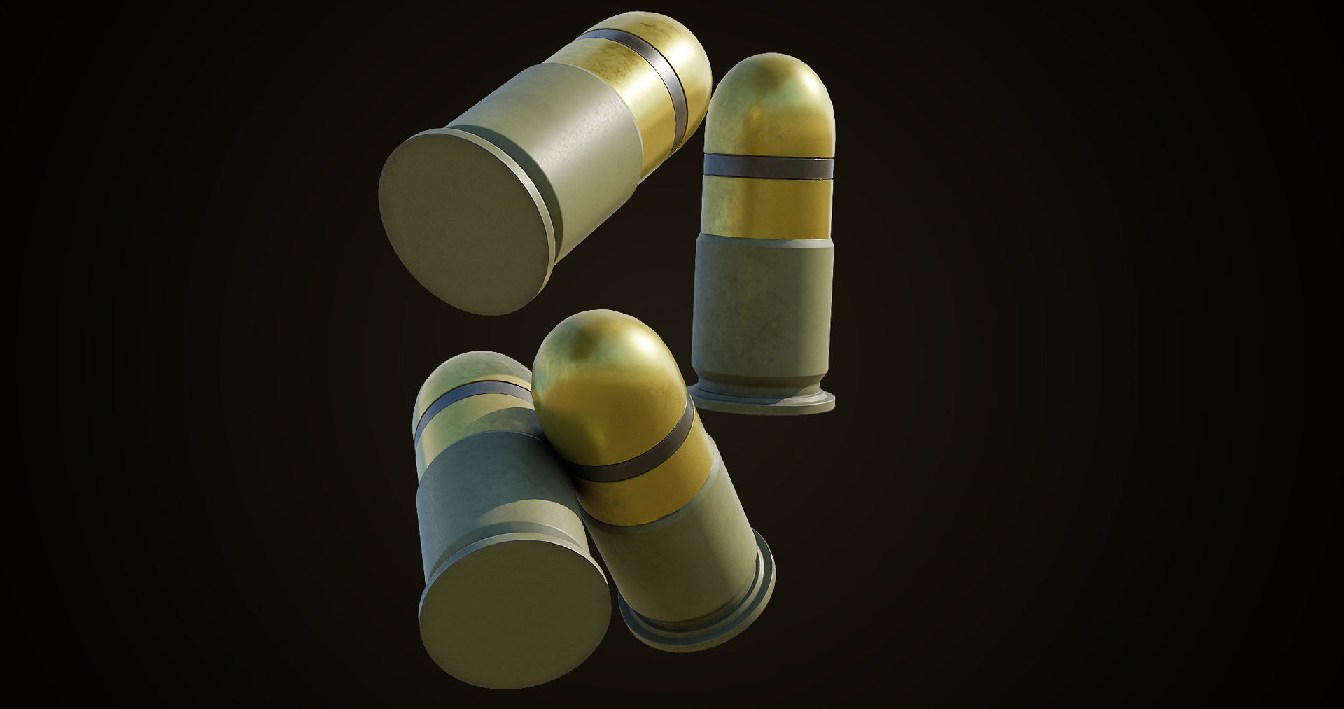 Collection of Grenade Launcher Gun All PBR Textures Included VR / AR ...