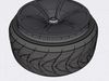 20inch HEX FANs Concave Wheel w Tires 3D model 3D printable | CGTrader